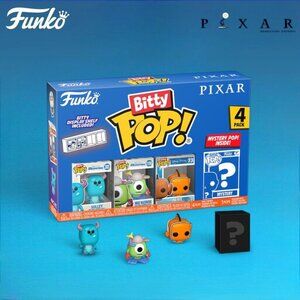 Funko | Toys | Funko Bitty Pop Disney Pixar Sulley Mike Wazowski Nemo With Mystery Pop | Poshmark